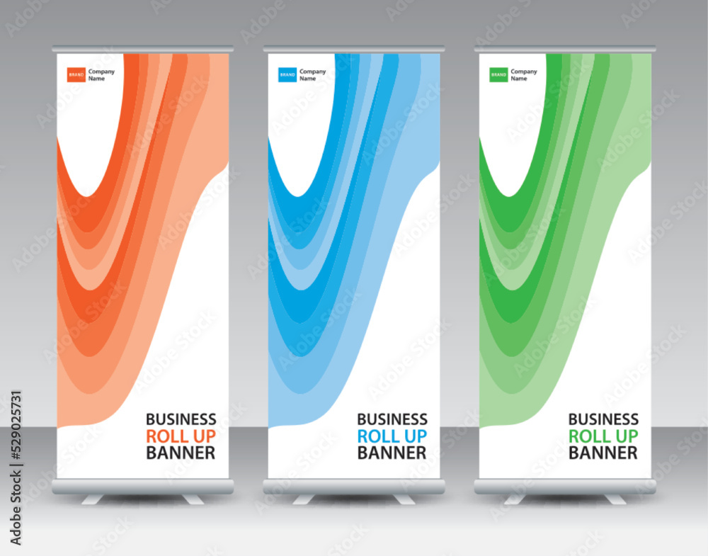 Business Roll Up banner set, roll up banner design, banner stand or ...