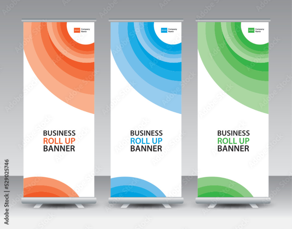Business Roll Up banner set, roll up banner design, banner stand or ...