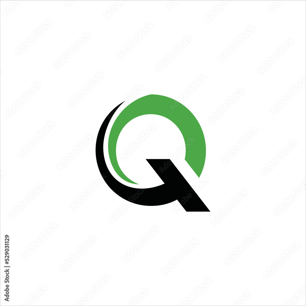 letter q t logo vector template Stock Vector | Adobe Stock