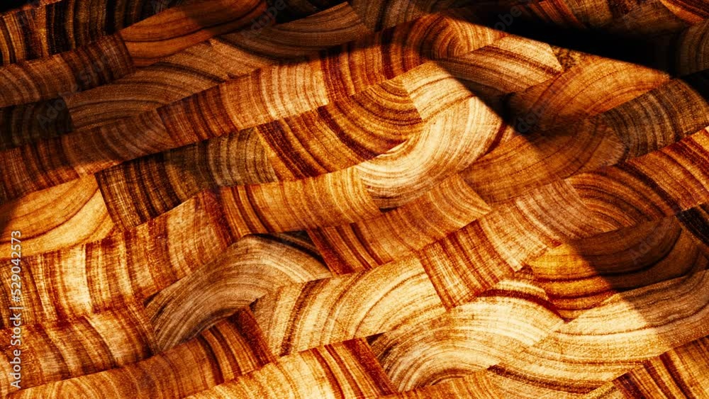 Surface with wooden structure and pattern. Motion. Wave-moving surface ...