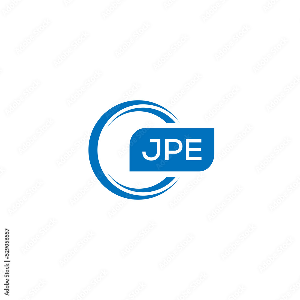 JPE letter design for logo and icon.JPE typography for technology ...