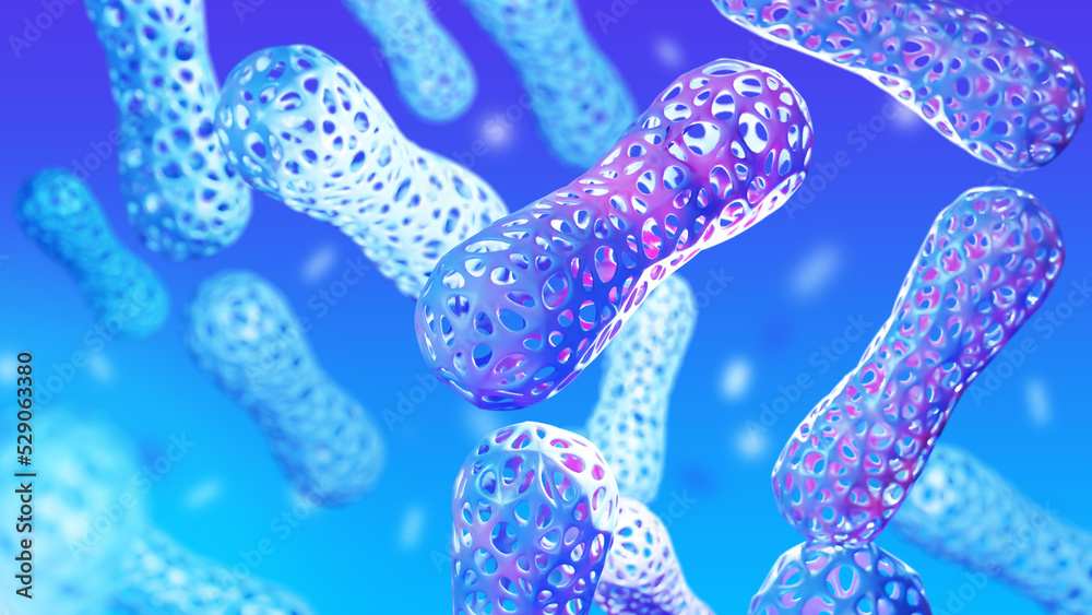 Probiotic backdrop. Caring for microflora organisms. Useful ...