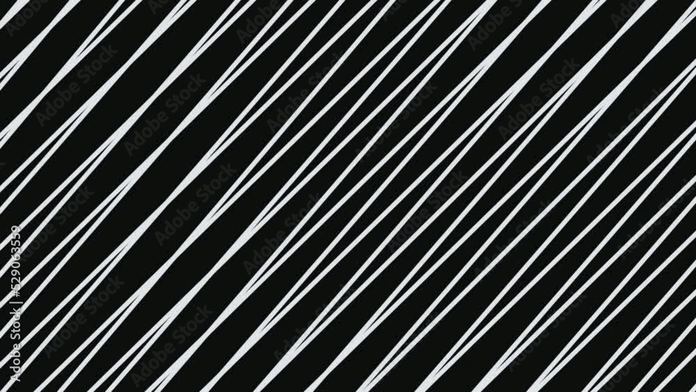 White slant lines moving design Pattern on black background. Animation ...