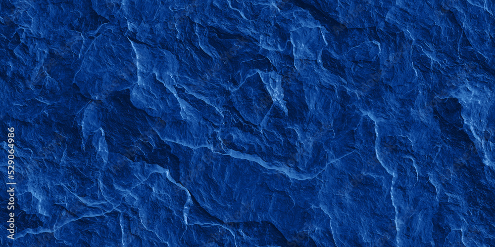Seamless dark royal blue slate slab rock face background texture ...