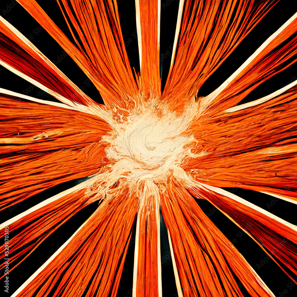 Radial orange speed lines for comic books, Explosion, anime style. High ...