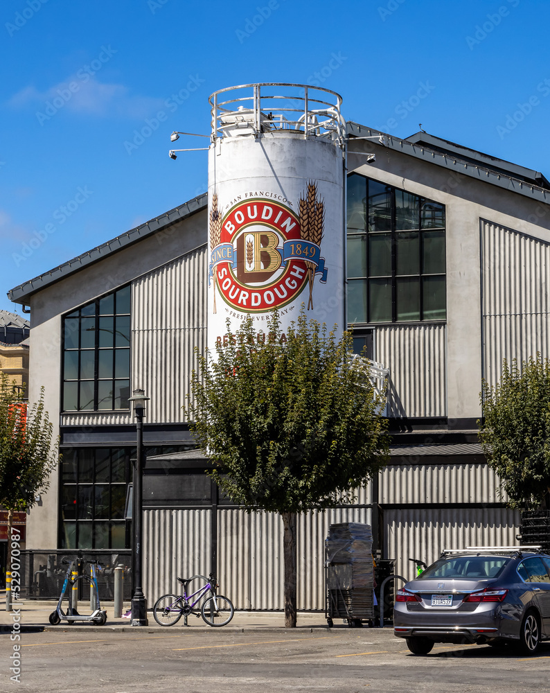 San Francisco, CA - August 5, 2022: Boudin bakery and restaurant at ...