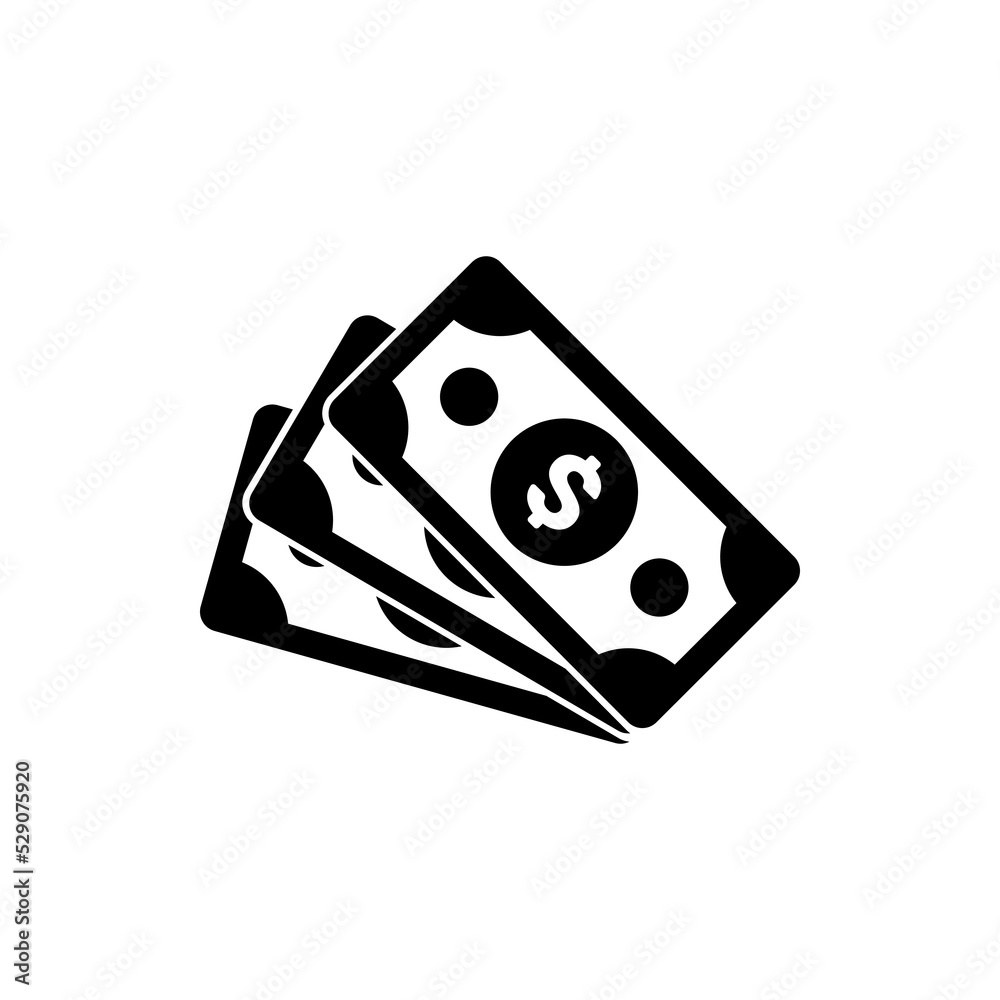 Cash Icon Trendy Flat Style Vector On White Background. The Best of ...