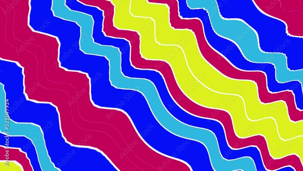multicolor psychedelic optical illusion. Abstract hypnotic animated ...