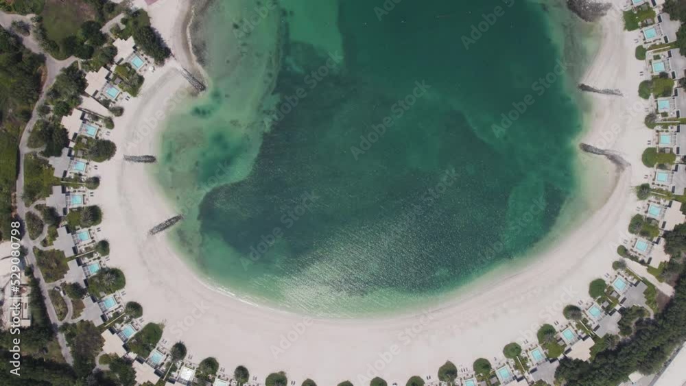 Video Stock Abu Dhabi, UAE - 01 September 2022: Aerial view of Nurai ...