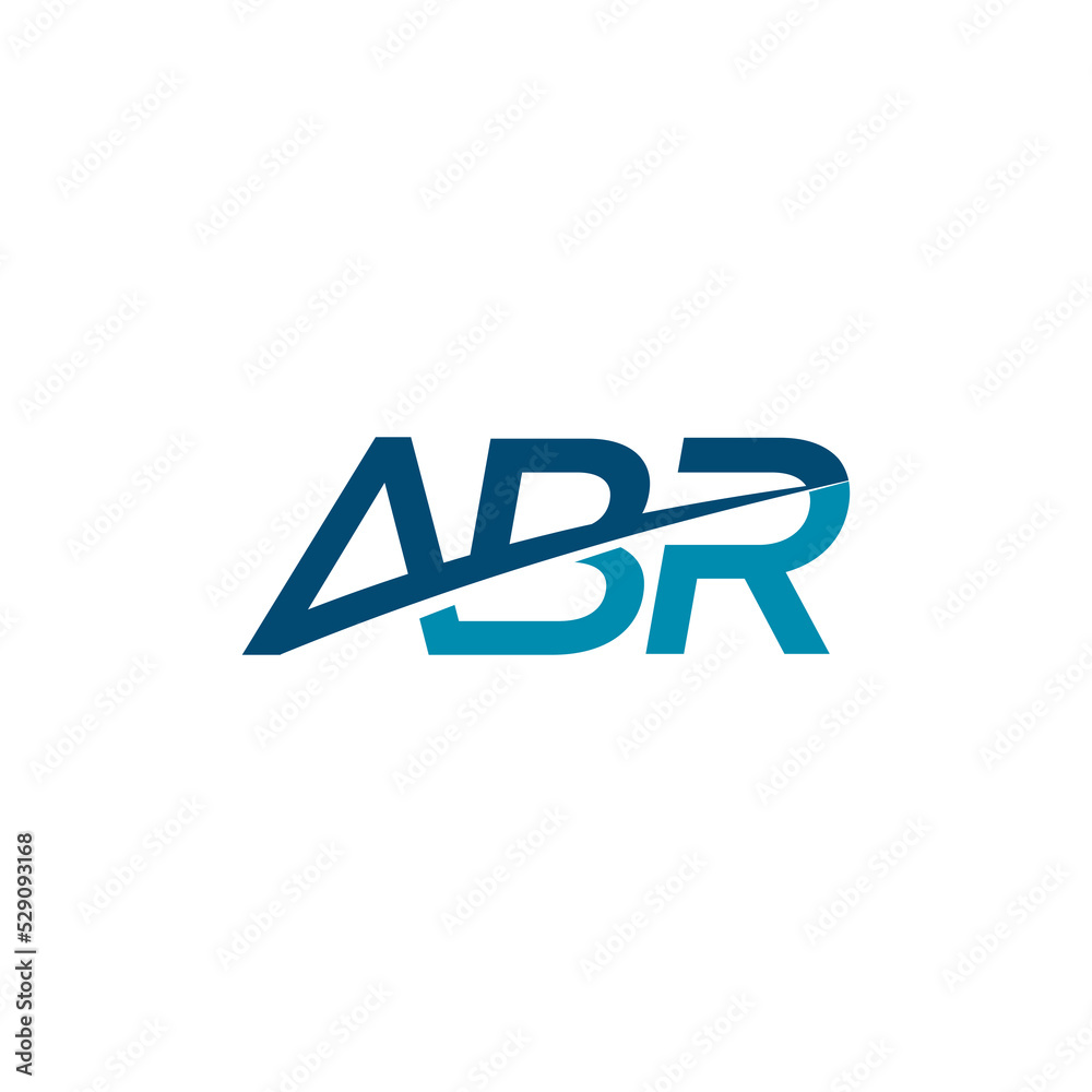 Letter ABR Logo Design Stock Vector | Adobe Stock