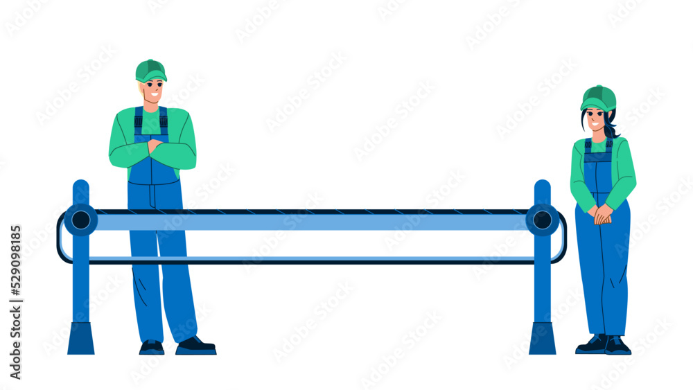 conveyor belt vector. belt factory, box warehouse, technology ...