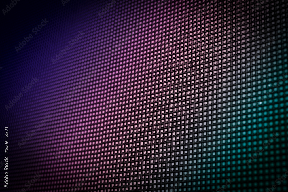 Led neon screen background. Digital screen computer monitor color pixel ...
