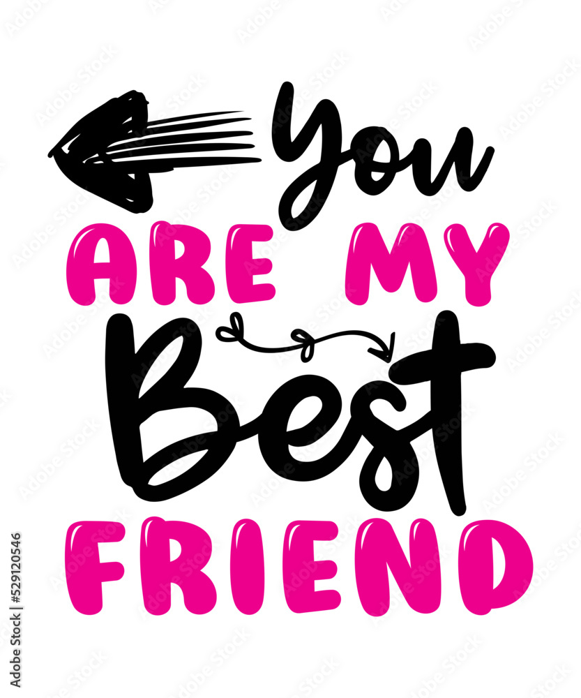 Vetor de Best Friend SVG Bundle, Friend Cut File Bundle, Best Friend ...