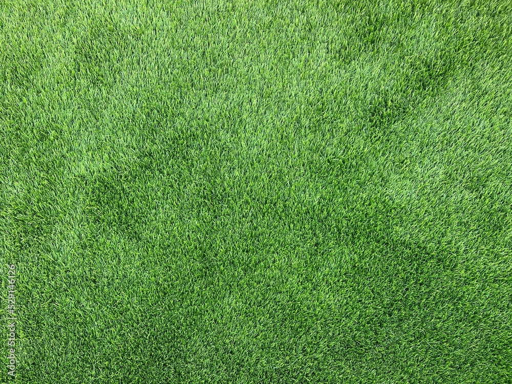 green grass texture, artificial green grass Soccer field floor. Top ...