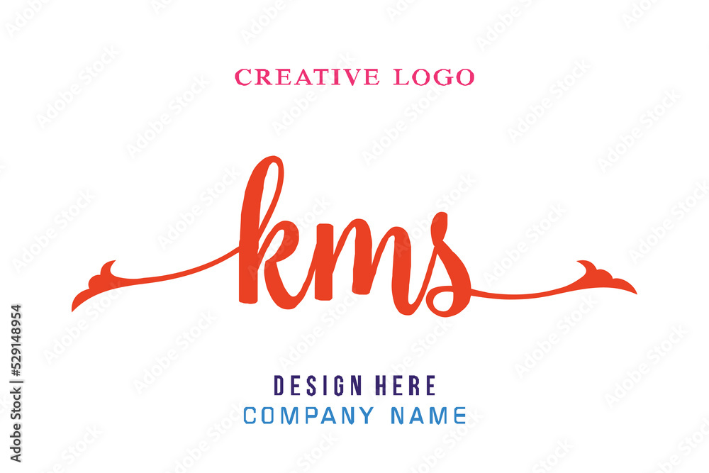 KMS lettering, perfect for company logos, offices, campuses, schools ...