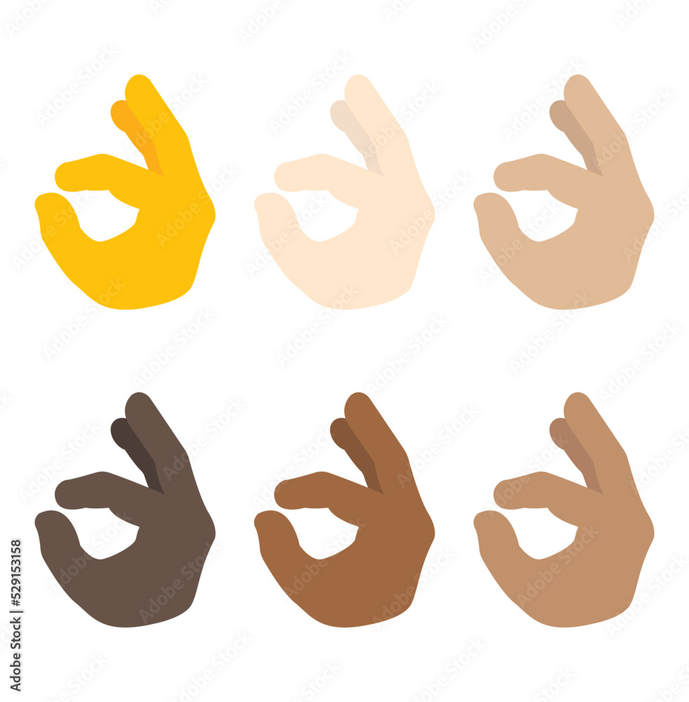OK hand emoji vector Stock Vector | Adobe Stock