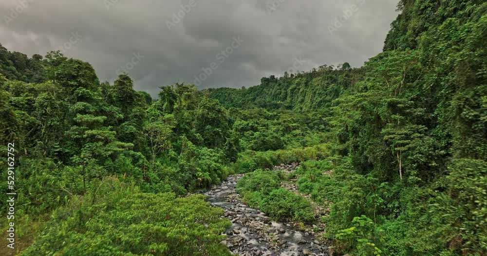 Stockvideon Cordillera Panama Aerial v1 pristine nature landscape view ...