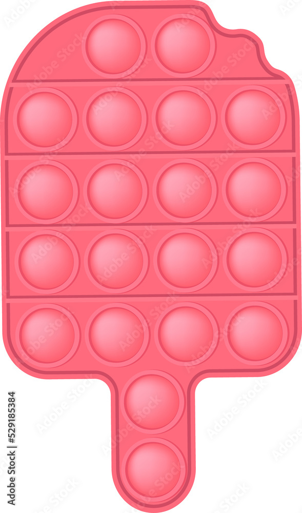 Pop it coral pink ice cream for a Valentines day as a fashionable ...