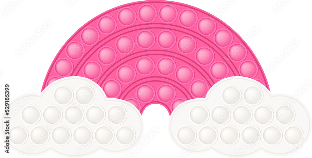 Pop it bright pink rainbow for a Valentines day as a fashionable ...