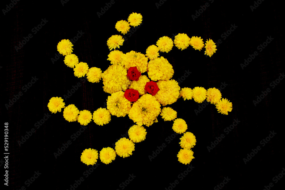 The Perfect Flower Decoration for Onam Festival Stock Photo | Adobe Stock
