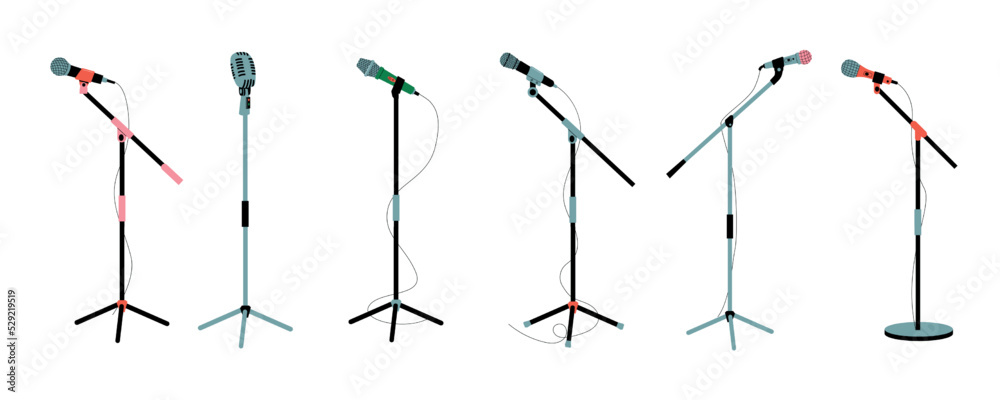 Cartoon Microphone Stand