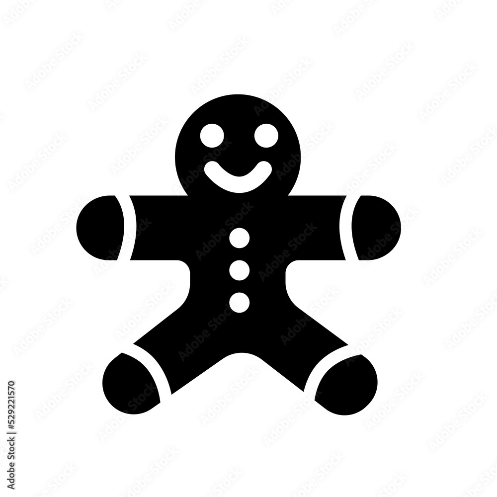 gingerbread icon symbol sign vector illustration logo template Isolated ...