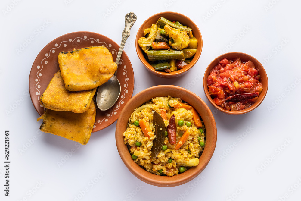 Bengali Bhog food for Indian Hindu Durga Puja or pooja festival ...