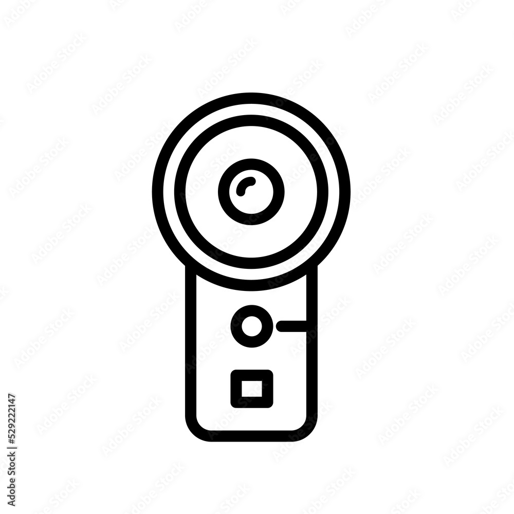 Handycam icon symbol sign vector illustration logo template Isolated for any purpose Stock ...
