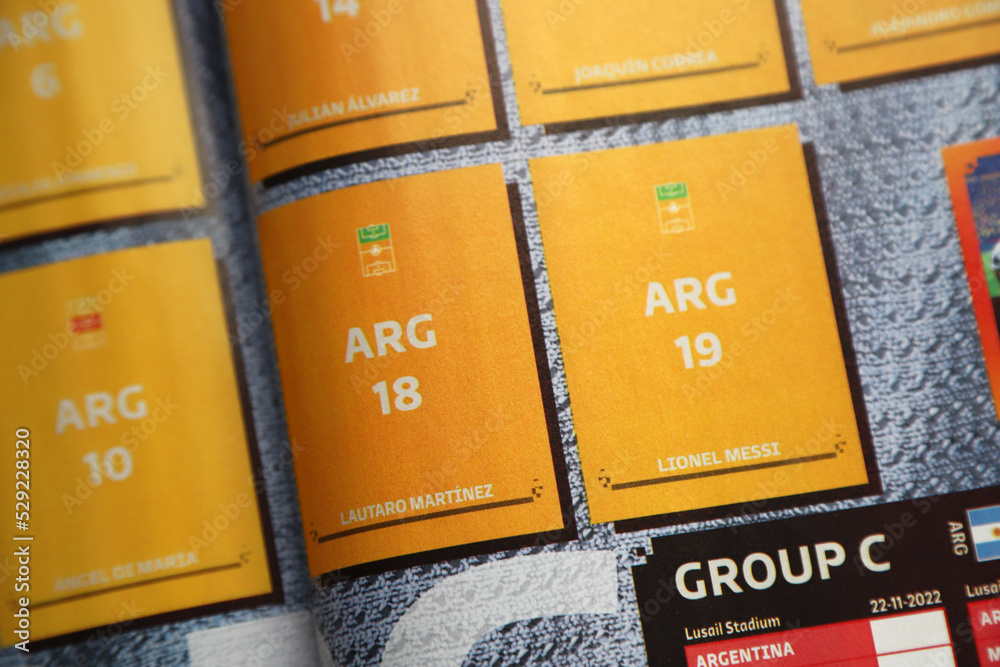 FIFA World Cup Qatar 2022. Panini Group. Stickers album. Group C ...