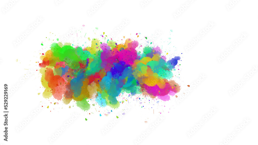 watercolor paint brush stroke. ink splash transition. Abstract inkblot ...