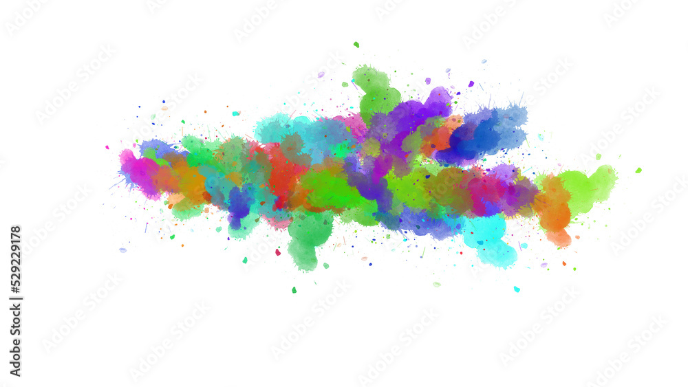 watercolor paint brush stroke. ink splash transition. Abstract inkblot ...