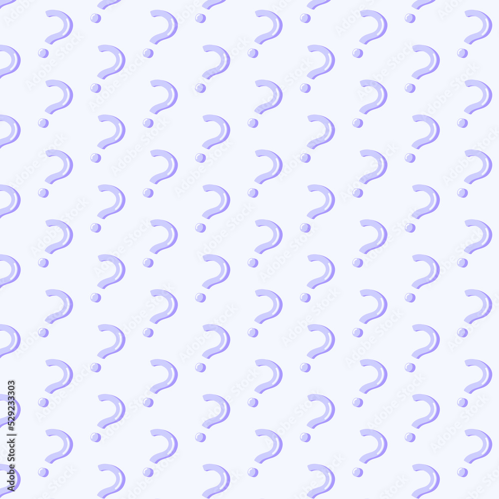 Seamless pattern with purple question mark for poster, banner ...