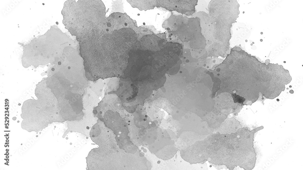 watercolor paint brush stroke. ink splash transition. Abstract inkblot ...