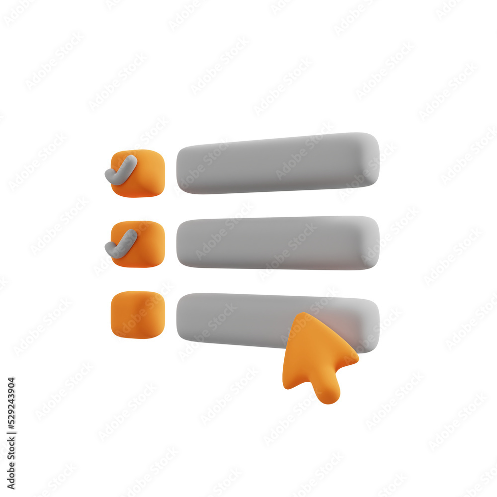 3d task management todo check list, work project plan concept, fast ...