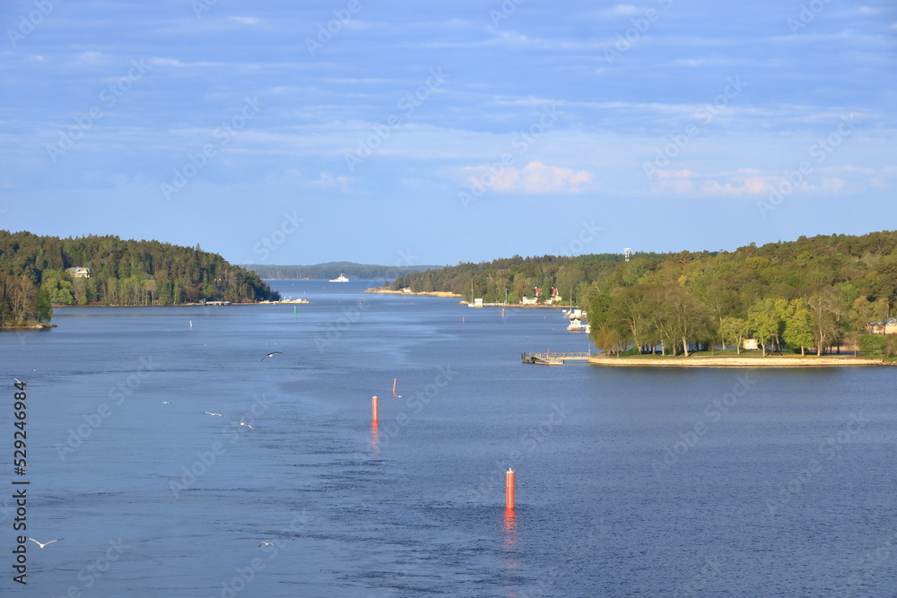Beautiful scenery of natural environment of Turku archipelago ...