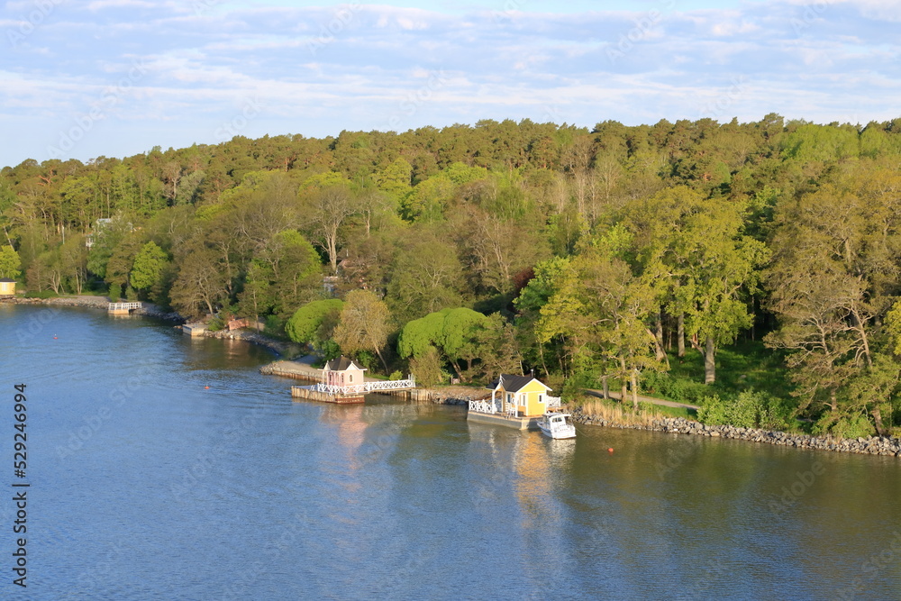 Beautiful scenery of natural environment of Turku archipelago ...