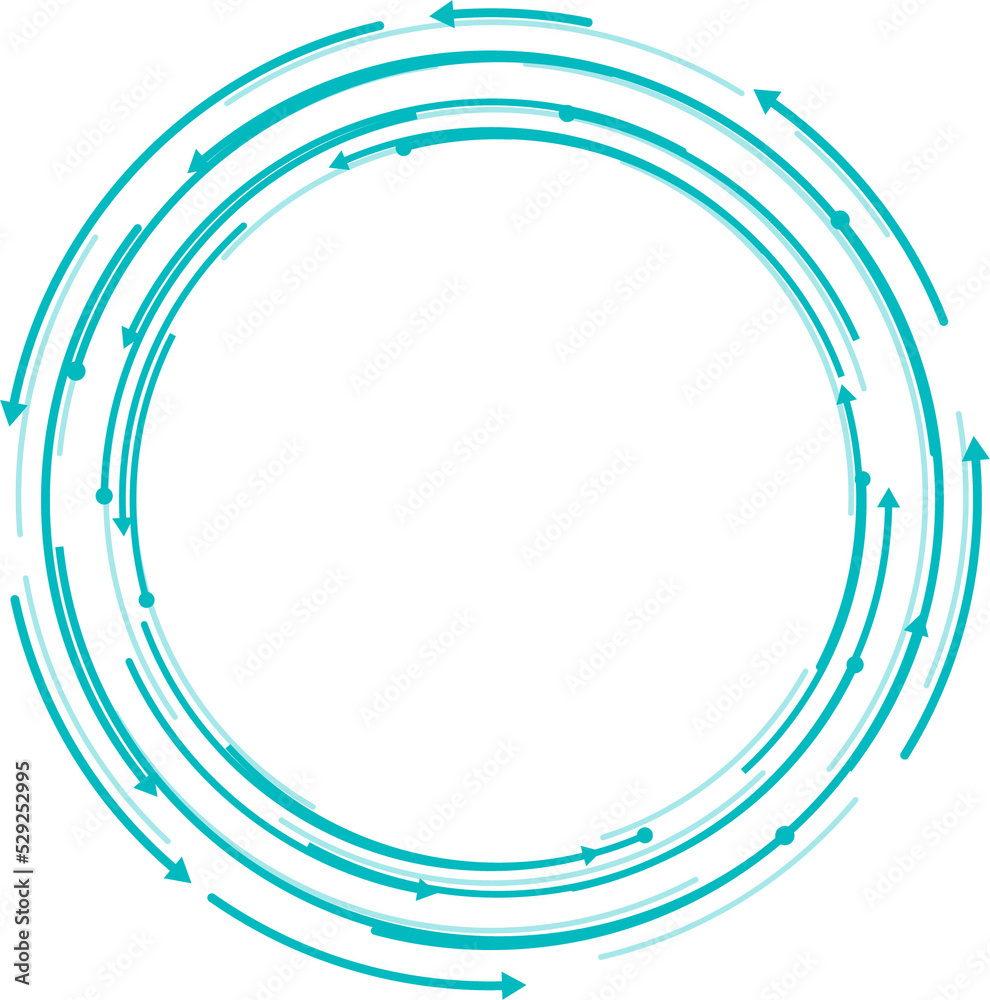 Transparent spinning arrows in a circle Stock Illustration | Adobe Stock