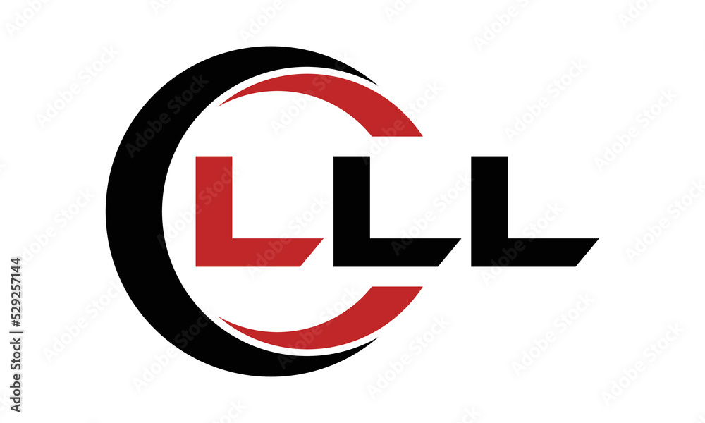 LLL three letter swoosh logo design vector template | monogram logo ...