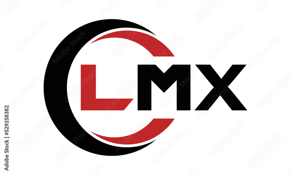 LMX three letter swoosh logo design vector template | monogram logo ...