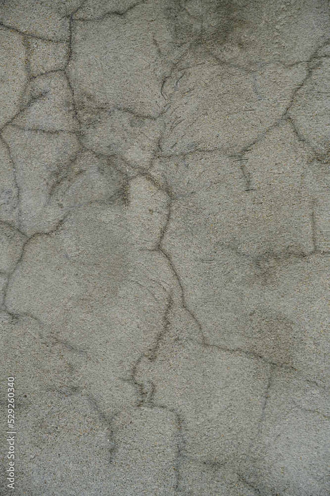 Texture concrete surface with cracks after moisture ingress. Stock ...