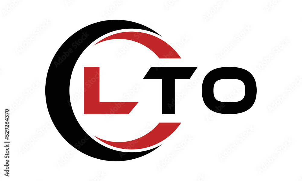LTO three letter swoosh logo design vector template | monogram logo ...