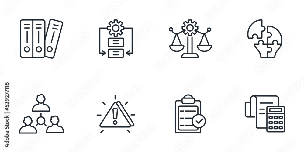 compliance icons set . compliance pack symbol vector elements for ...
