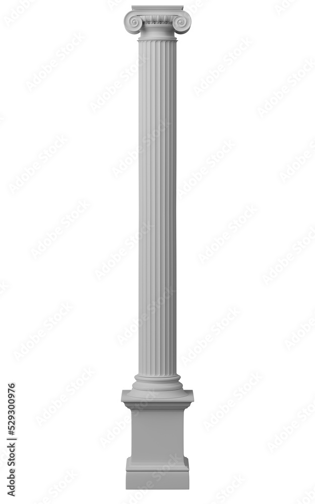 Column 3d render, perfectly realistic and very high resolution. Antique ...