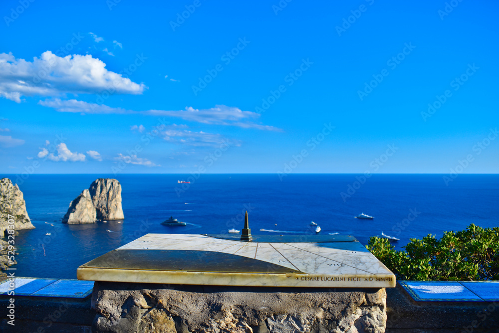 La Meridiana di Capri in Giardini di Augusto (Capri Overlook) with the ...