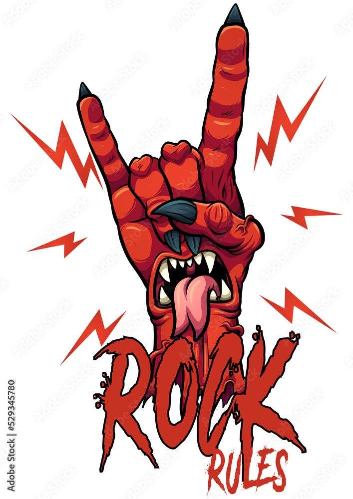ZOMBIE ROCK N ROLL HAND, T-shirt design, transparent background, READY ...