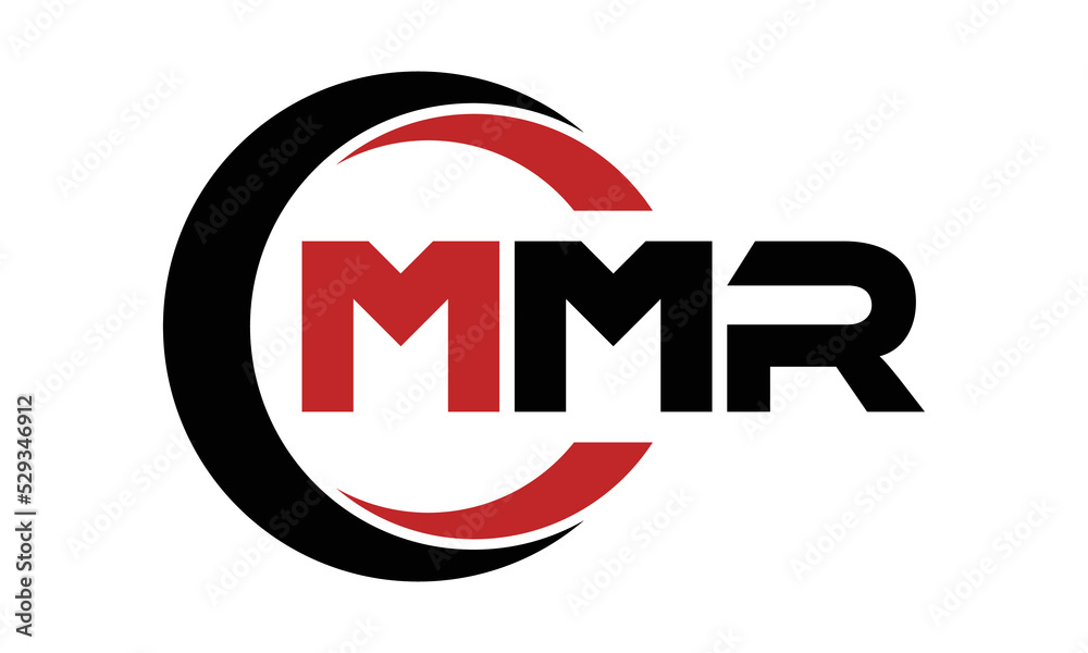 MMR three letter swoosh logo design vector template | monogram logo ...