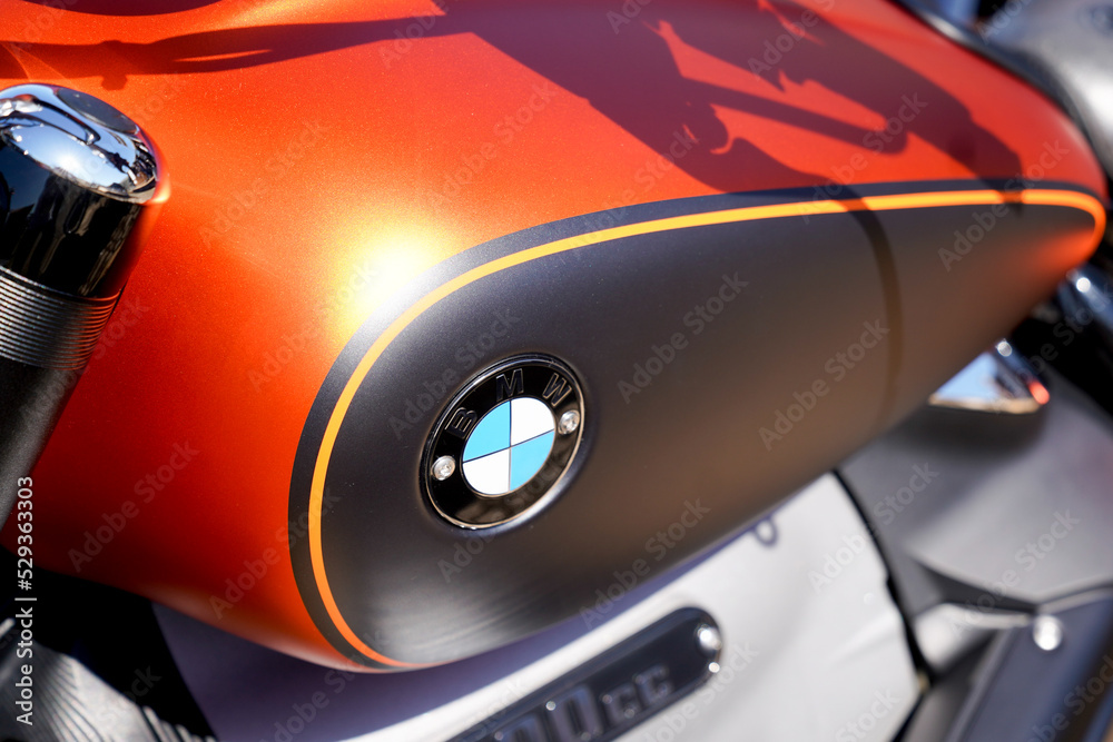 bmw motorrad r18 motorbike side full view logo text and sign brand ...