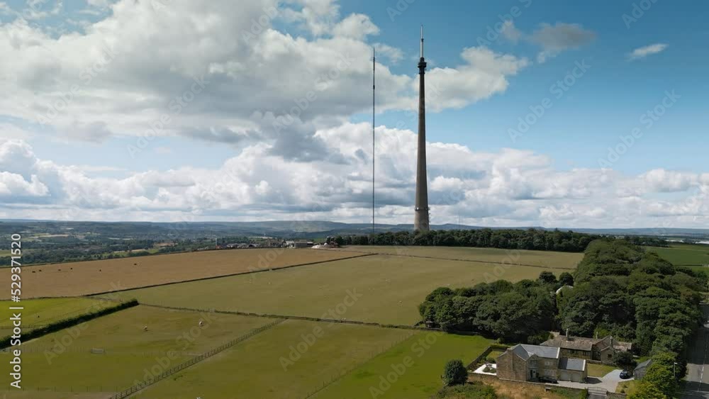 Emley Moor transmitting station, is a telecommunications and ...