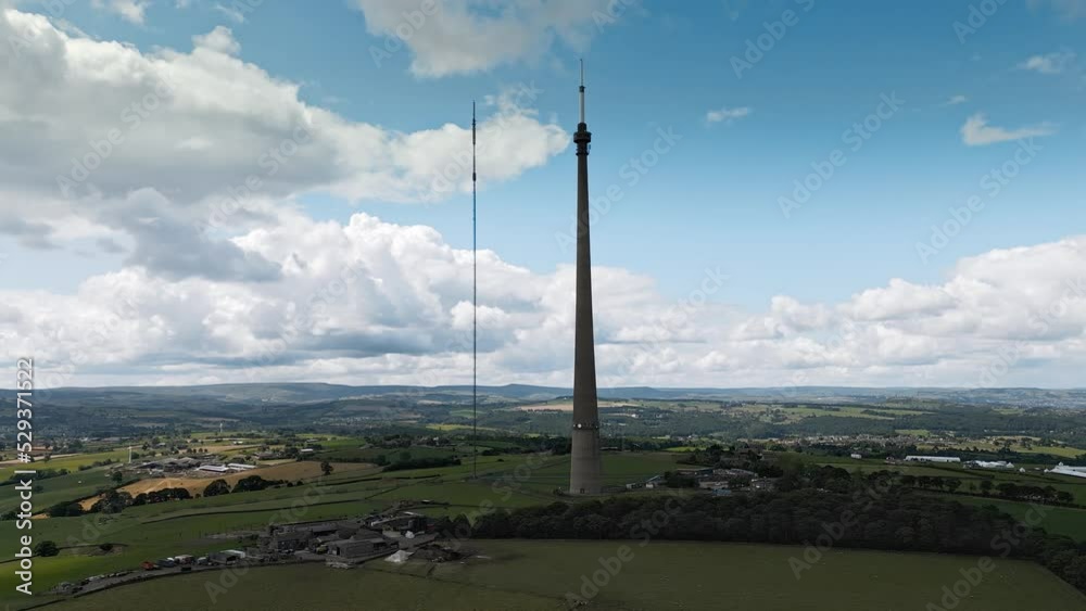 Emley Moor transmitting station, is a telecommunications and ...