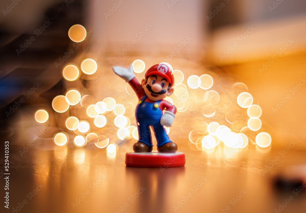 MOSCOW, RUSSIA - September 08, 2022: Super Mario Bros figure character ...